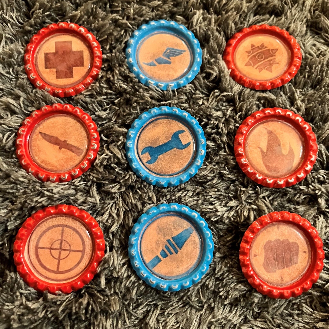 TF2 Team Fortress 2 Bottle Cap Badges - Etsy