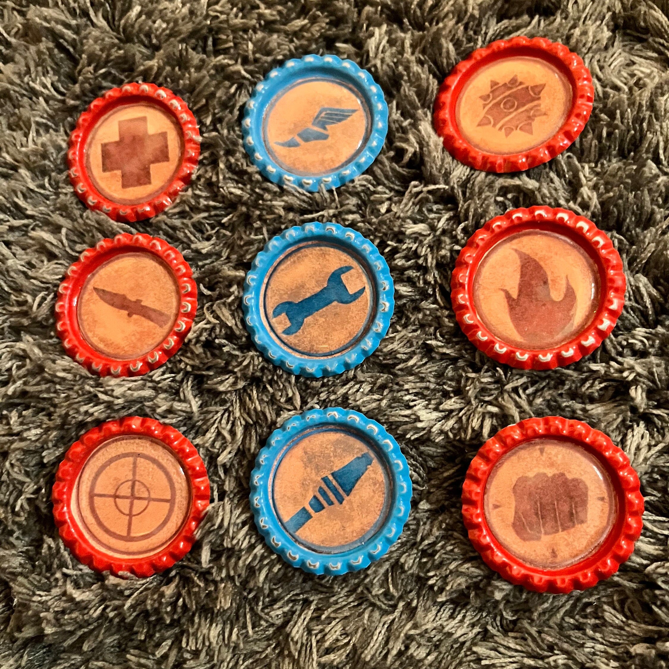 TF2 Team Fortress 2 Bottle Cap Badges - Etsy UK