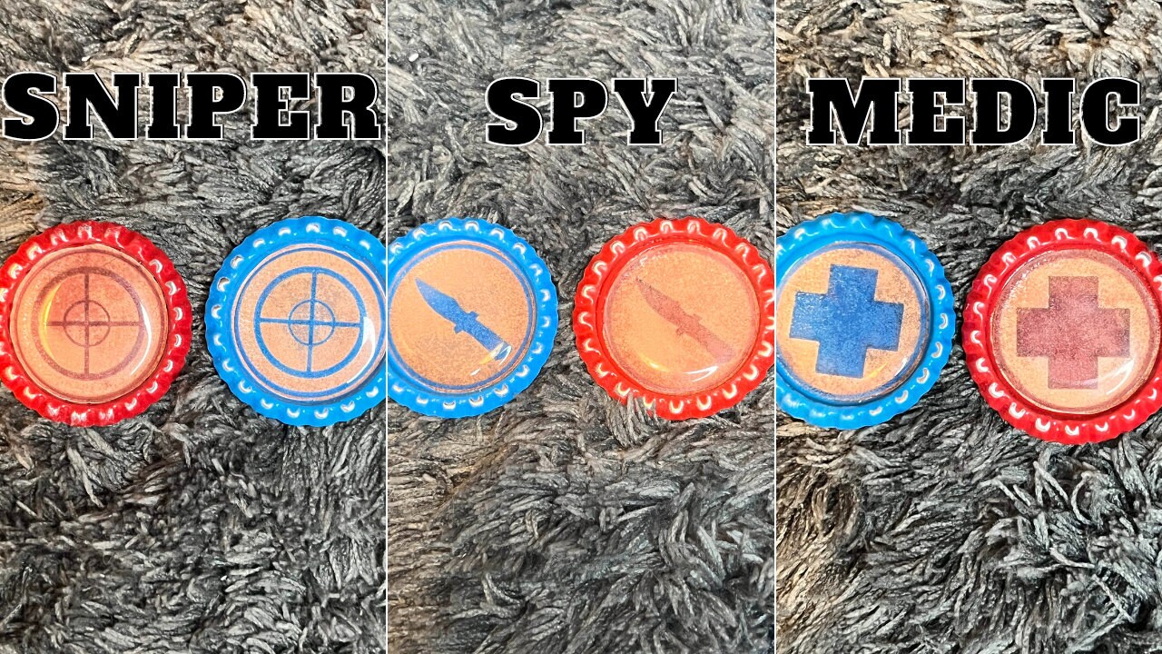 TF2 Team Fortress 2 Bottle Cap Badges - Etsy UK