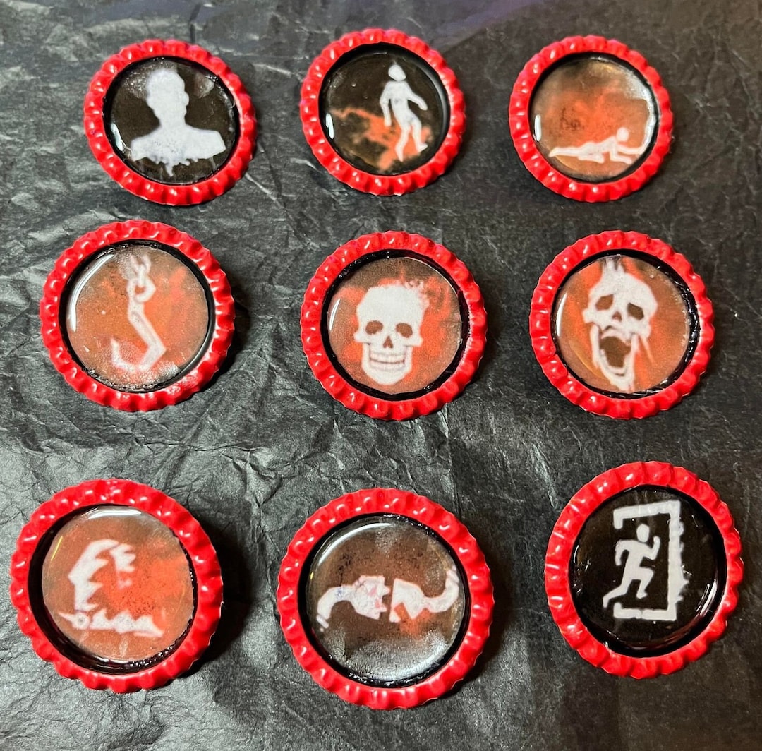 DBD Dead by Daylight Handmade Survivor Status Bottle Cap Pin Badges - Etsy