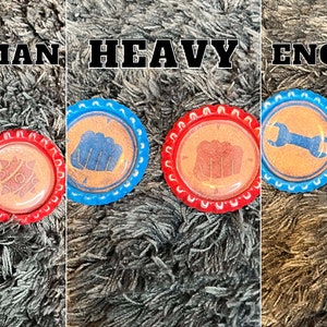 TF2 Team Fortress 2 Bottle Cap Badges - Etsy