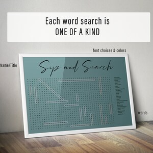 Giant Word Search Sign / Wedding Reception Game Board / - Etsy