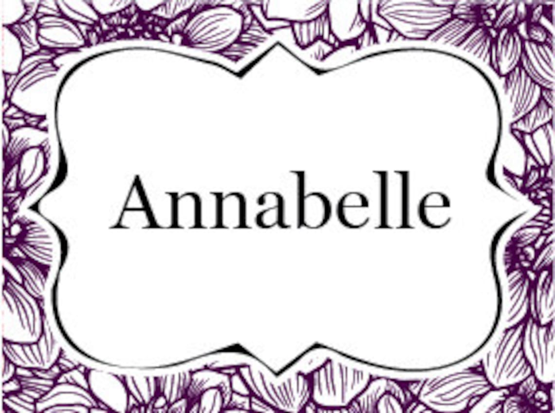 Pretty Name Tags / Pretty Name Stickers / Colorful Hello Labels / Hello ...