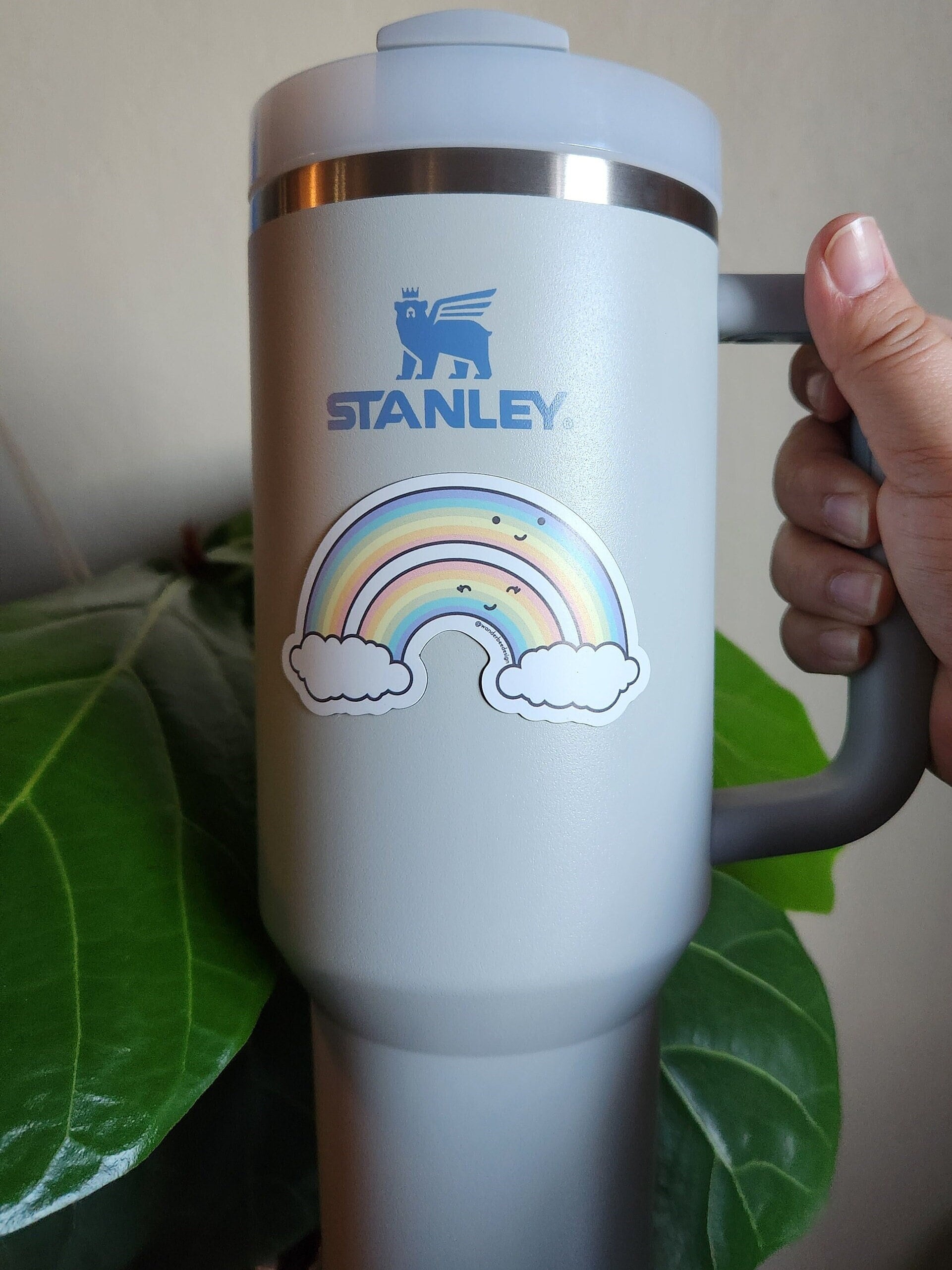 Double Rainbow Magnet | Stanley Cup Magnet, Kawaii Magnet, Car Magnet ...