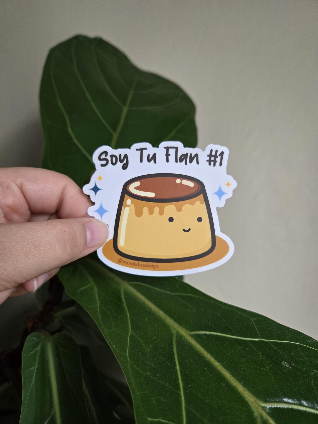 Soy Tu Flan Numero Uno Vinyl Sticker Waterproof, Fade Proof, Flan ...
