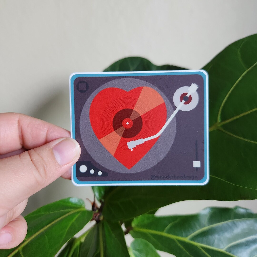 Love Records Vinyl Sticker Laptop Sticker Waterproof - Etsy