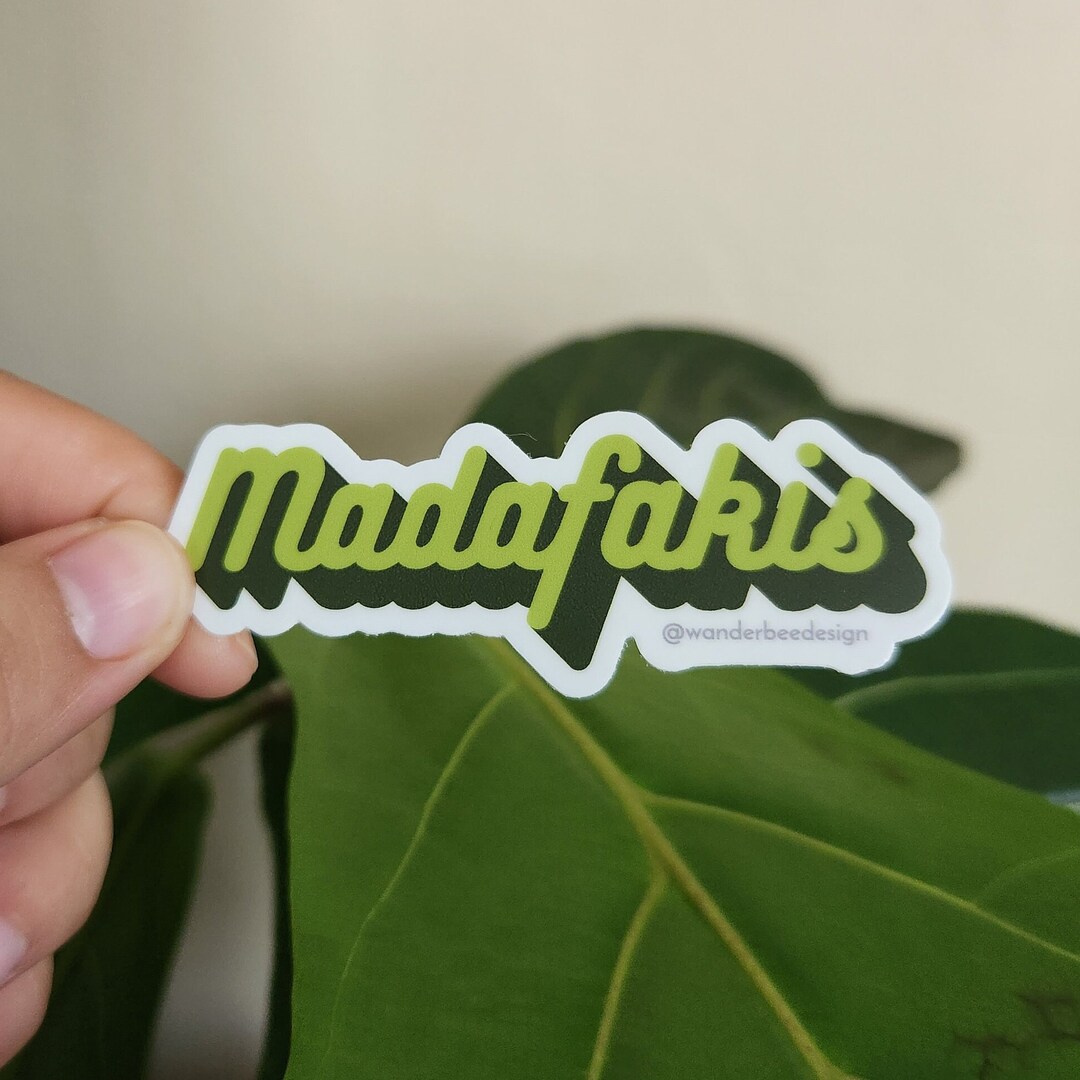 Madafakis motherfuckers Vinyl Sticker Waterproof, Laptop Sticker ...