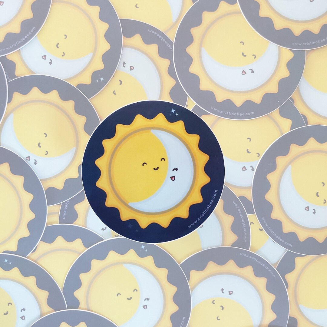 Sol Y Luna Vinyl Sticker Laptop Sticker Waterproof - Etsy