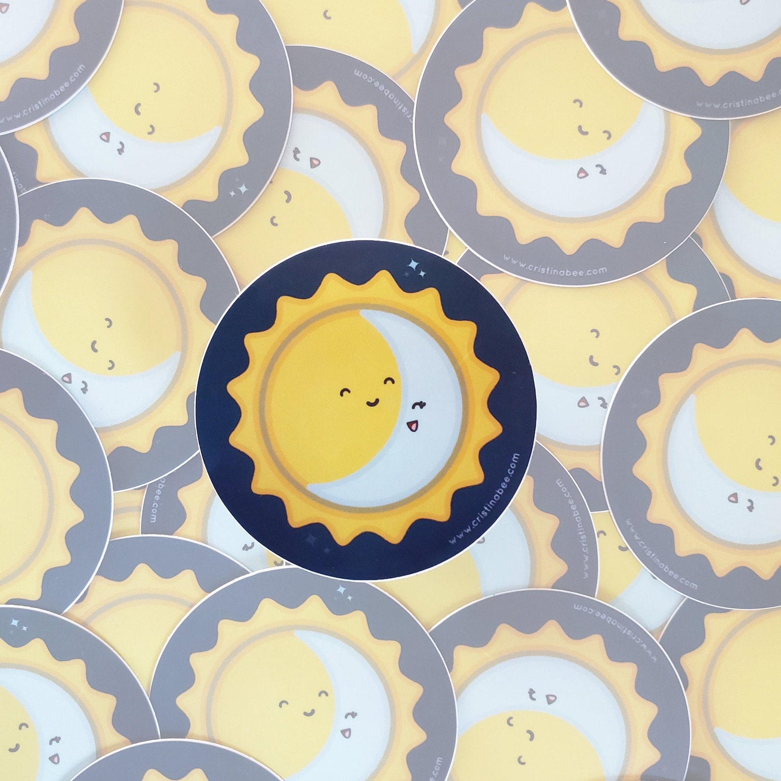 Sol Y Luna Vinyl Sticker Laptop Sticker Waterproof - Etsy