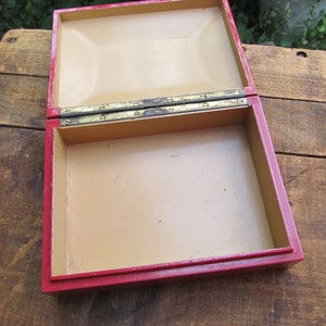 Vintage Red Trinket Jewelry Box - Grapevine Trinket Box - Etsy