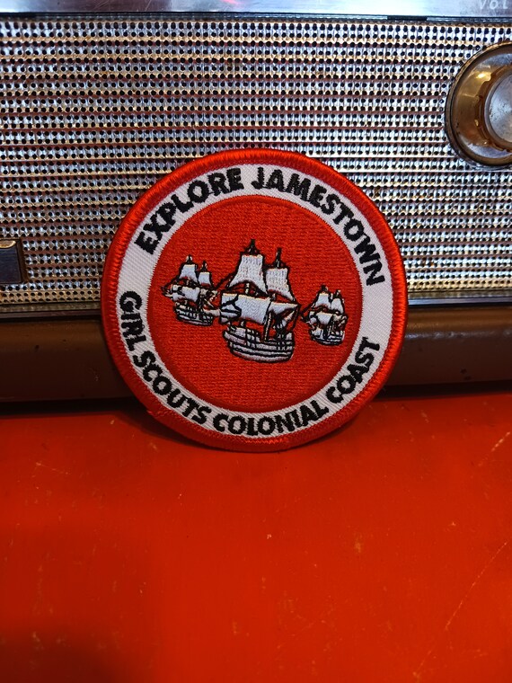 Explore Jamestown Girl Scouts Colonial Coast Iron On … Gem
