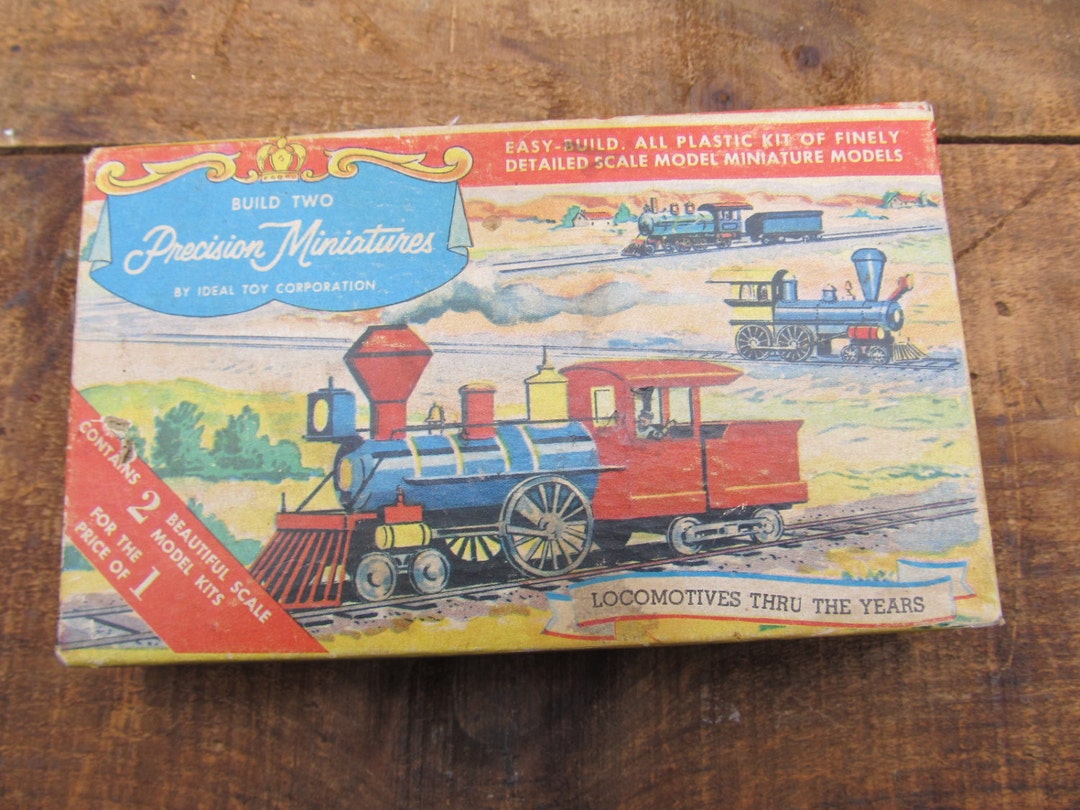 Vintage 1950's Plastic Train Engine Model Kit - Precision Miniatures by ...