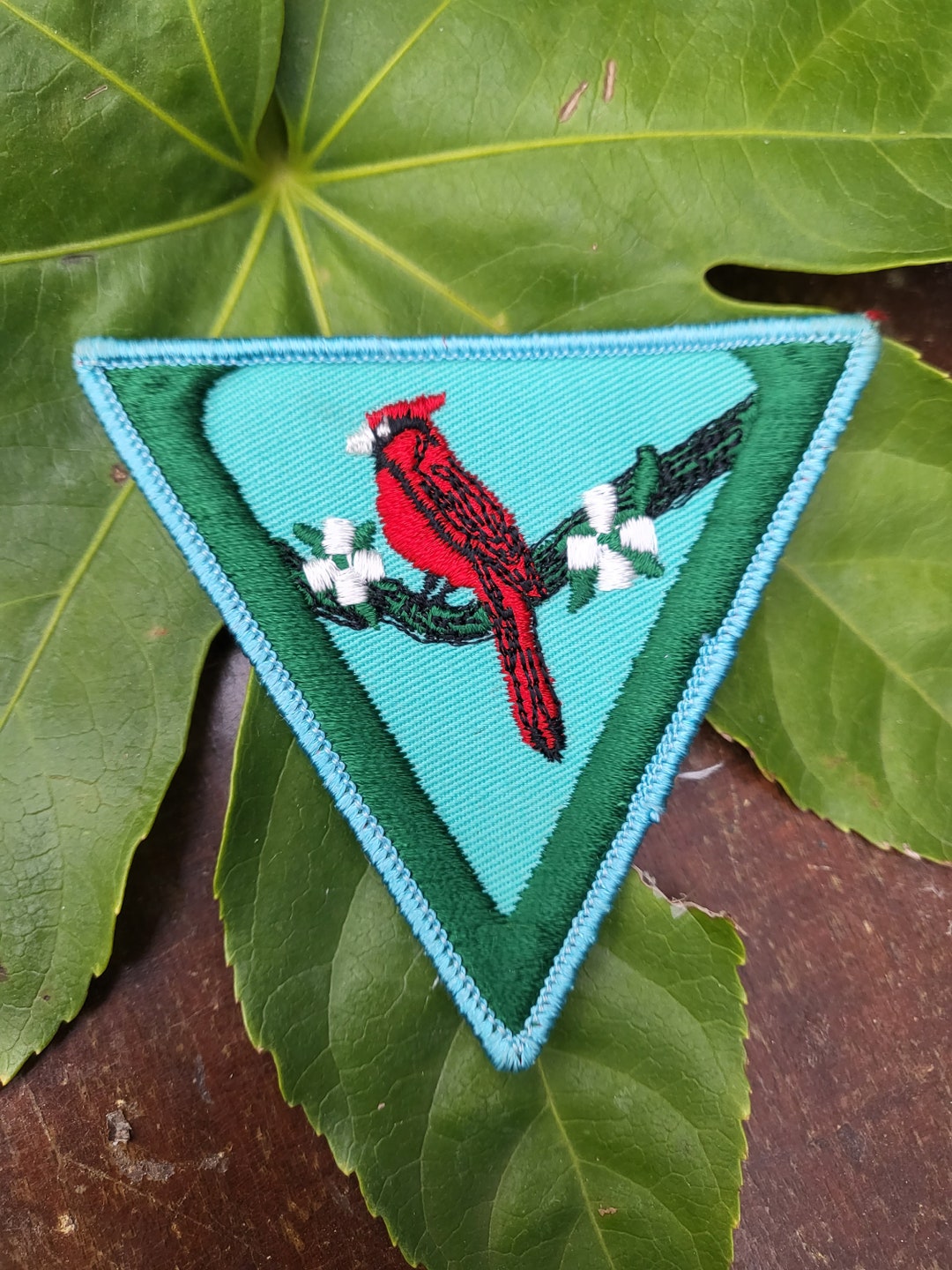 Cardinal Scout Virginia Dogwood Triangle Patch Badge - Etsy