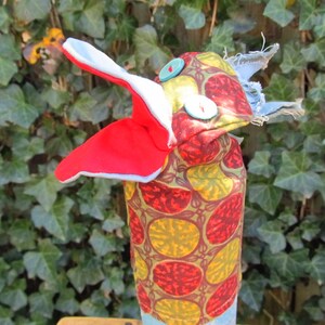 Vintage Hand-made Hand Puppet Cotton Material Folk Art Hand Puppet ...