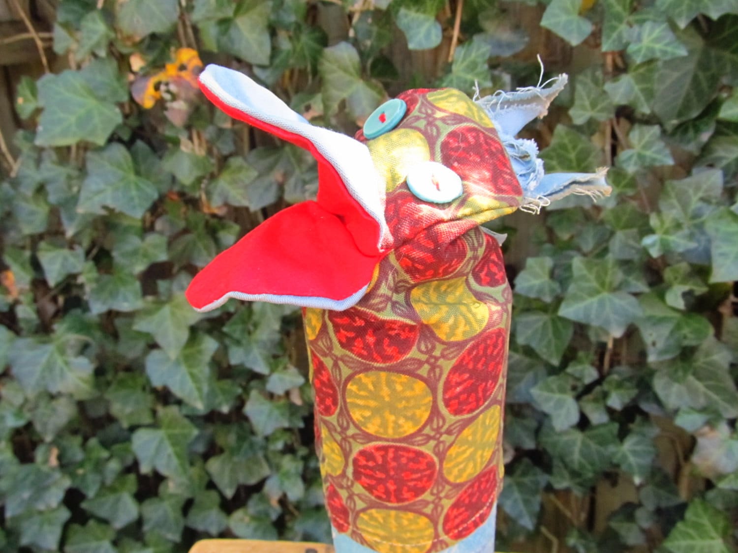 Vintage Hand-made Hand Puppet Cotton Material Folk Art Hand - Etsy