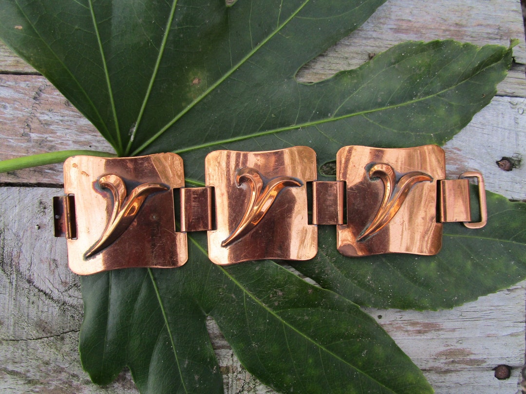 Vintage Solid Copper Bracelet - Copper Jewelry Bracelet - Etsy