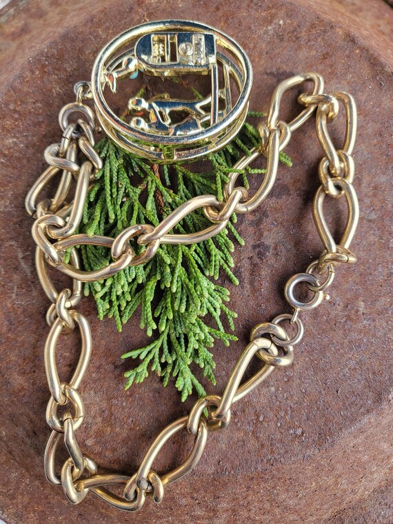 1950s Sarah Coventry Coral Turquoise Gold Jukebox Co… - Gem