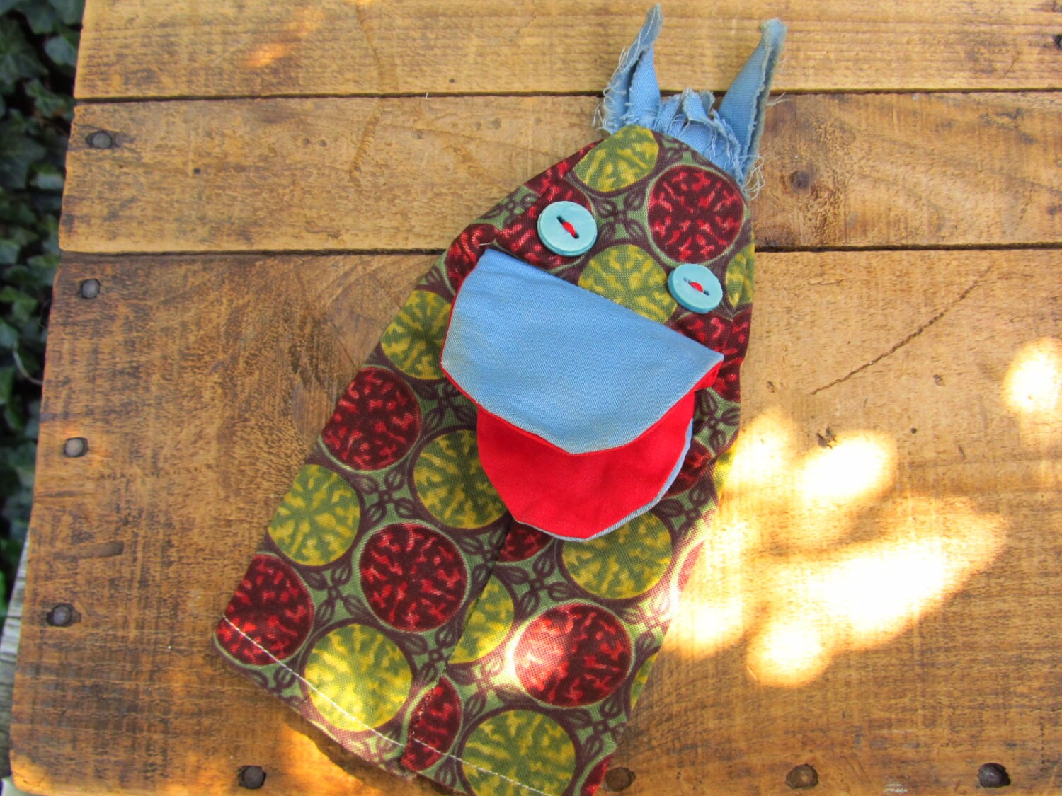 Vintage Hand-made Hand Puppet Cotton Material Folk Art Hand - Etsy