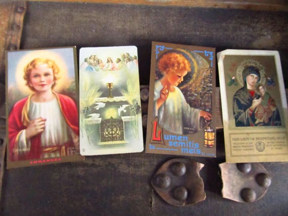 Vintage Religious Prayer Cards Remembrance Cards Catholic - Etsy