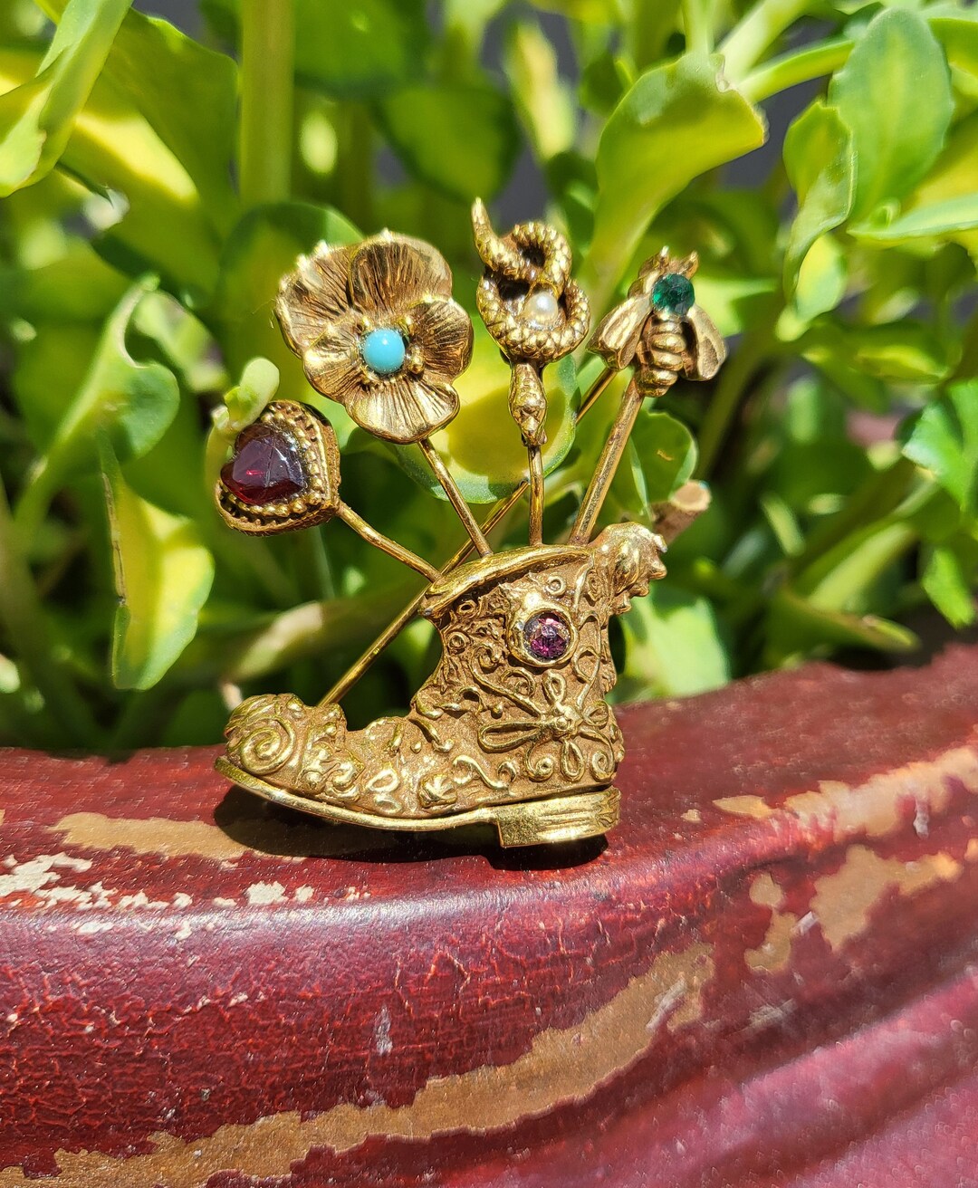 Vintage Victorian Style Boot Magic Miscellaneous Stick Pin Brooch - Etsy