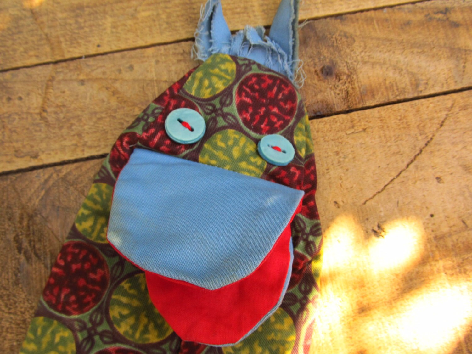 Vintage Hand-made Hand Puppet Cotton Material Folk Art Hand - Etsy