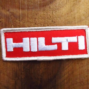 Vintage Hilti Tool Patch - Hilti Construction Tool Advertising Patch - Etsy