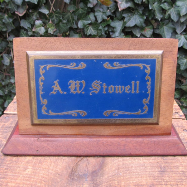 Antique Name Plate - Etsy
