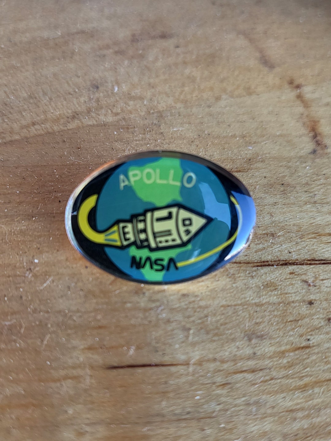 Nasa Apollo Enamel Space Ship Pin Brooch - Etsy