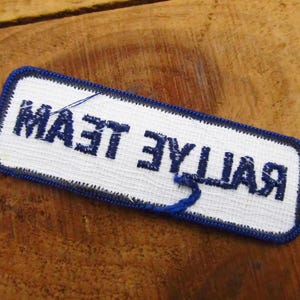 Vintage Rallye Racing Team Patch - Rallye Car Racing Patch - Racing ...