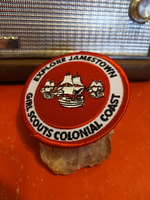 Explore Jamestown Girl Scouts Colonial Coast Iron On … Gem