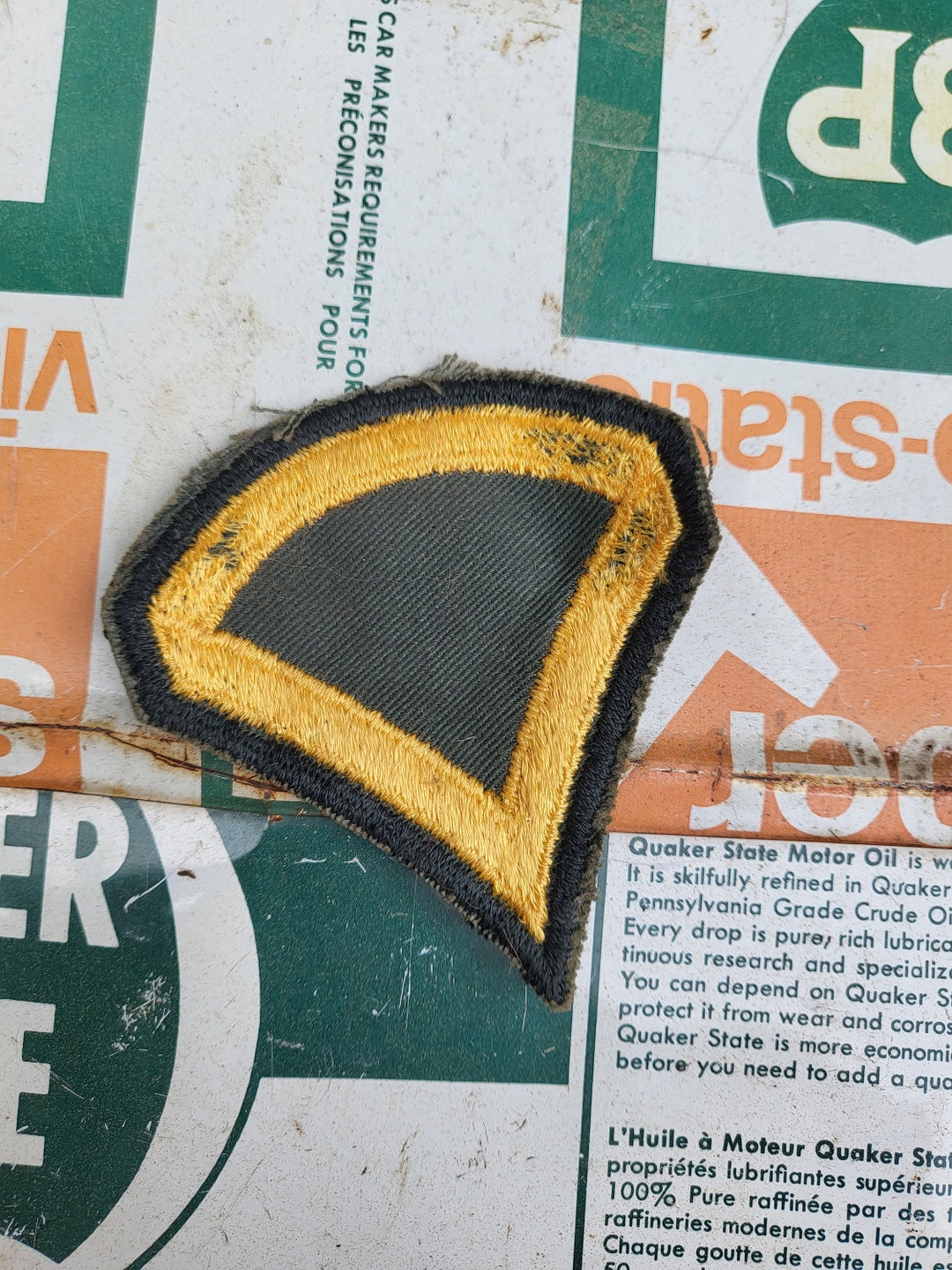 Army PFC Private 1st Class Military Embroidered Sew on Patch Green and ...