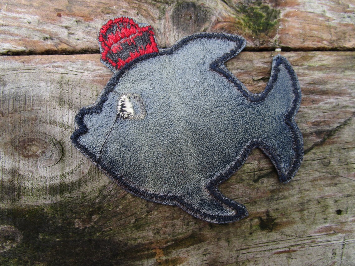 Vintage Fish Patch - Silly Fish Patch - 1970's Fish Patch - Etsy