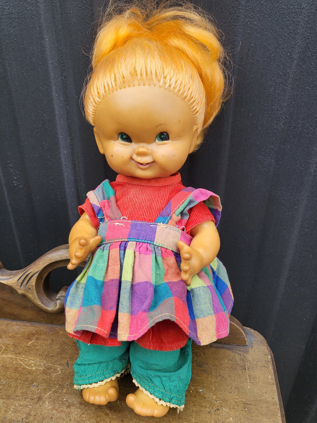 Vintage Hummel Charlot Goebel 11" Doll Rainbow Plaid Collector - Etsy