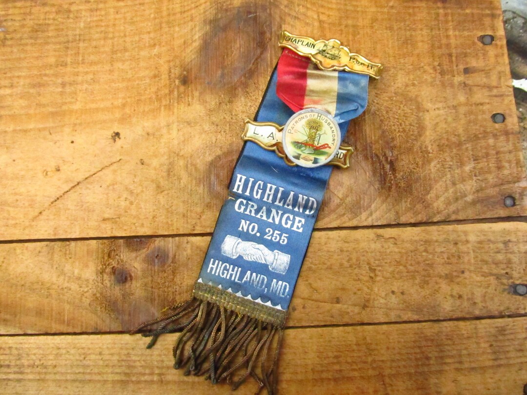 Antique Patrons of Husbandry - L.A. Steward - Chaplain - Highland ...