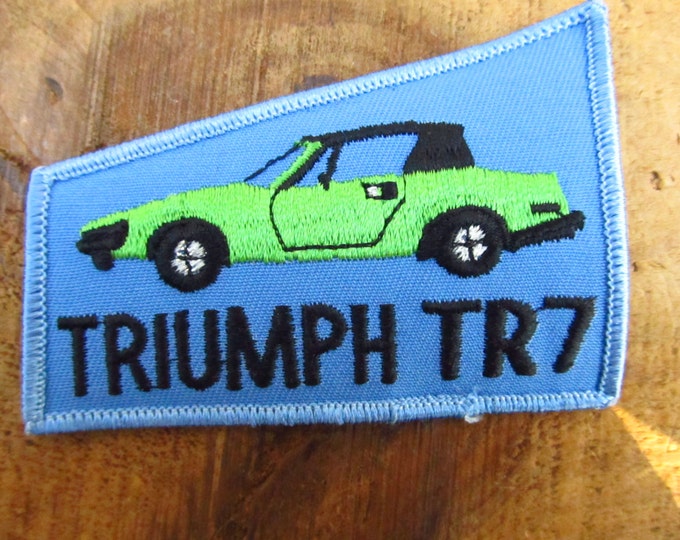 Vintage New Old Stock Triumph Patch English Sportscar Patch 70's ...