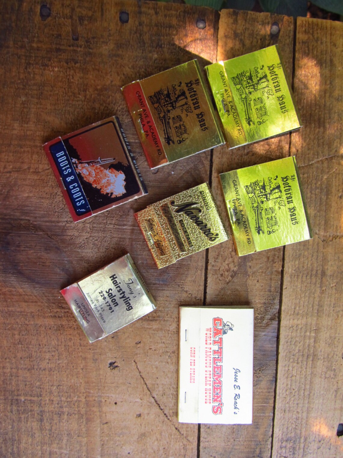 Vintage Advertising Matchbook Metallic Gold Matchbooks - Etsy