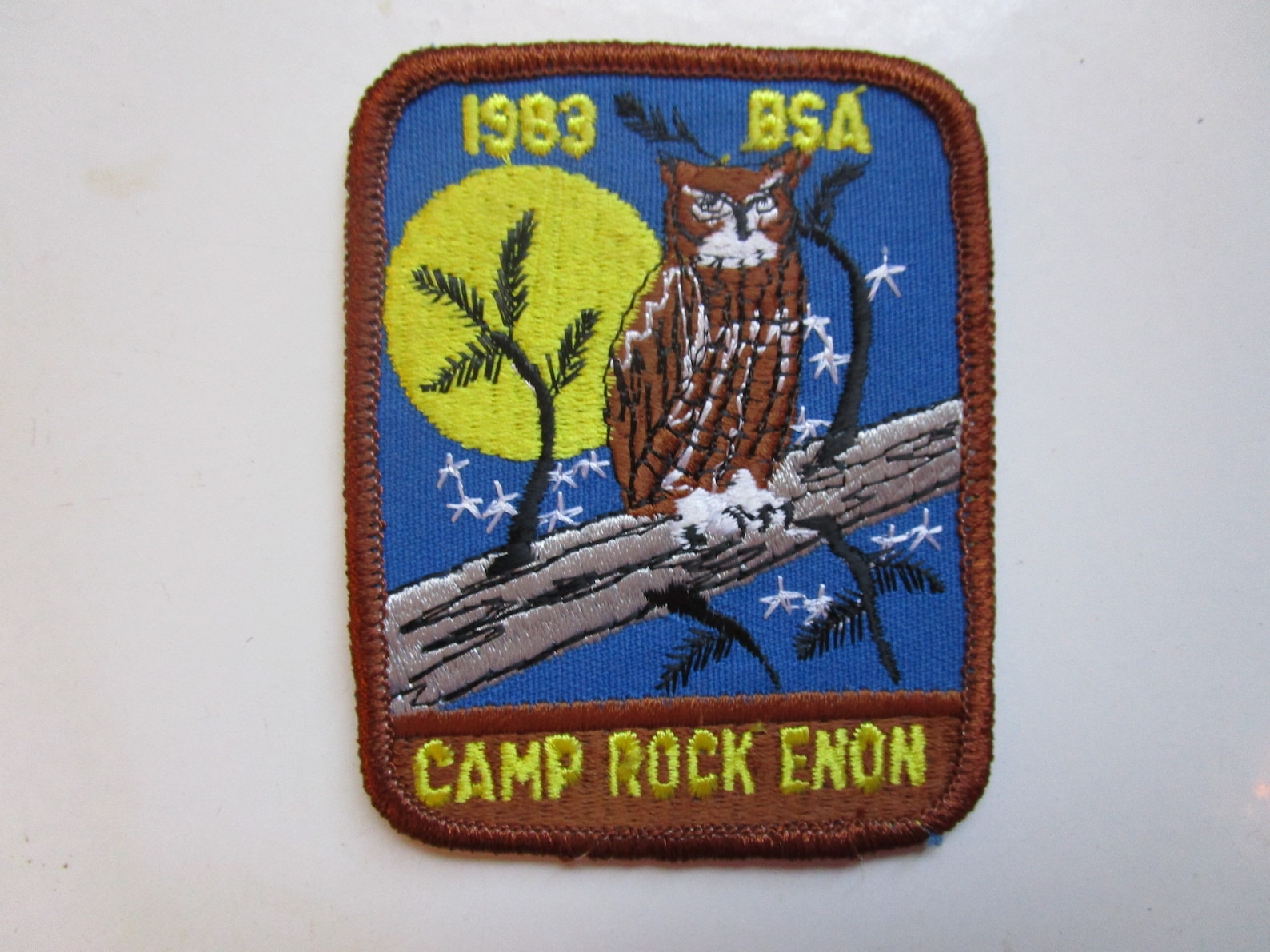 Vintage Boy Scout Patches - 1980's Scout Patches - Camp Rock Enon ...