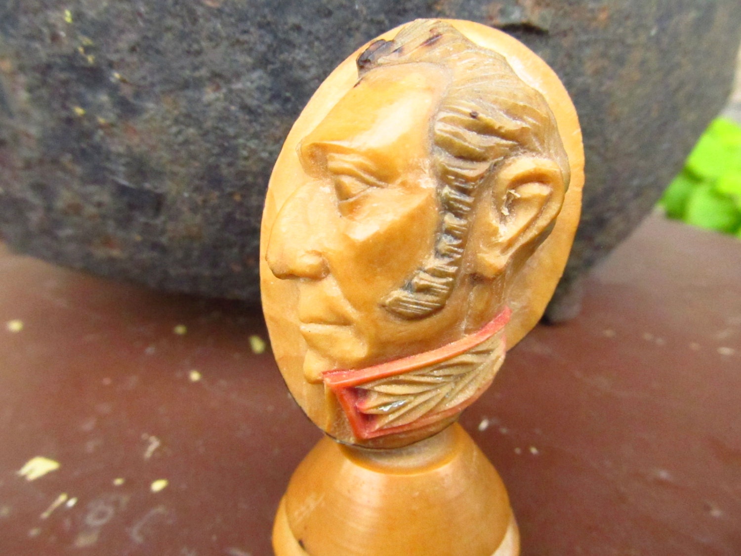 Antique Nut Carving Antique Tagua Nut Portrait Carving - Etsy