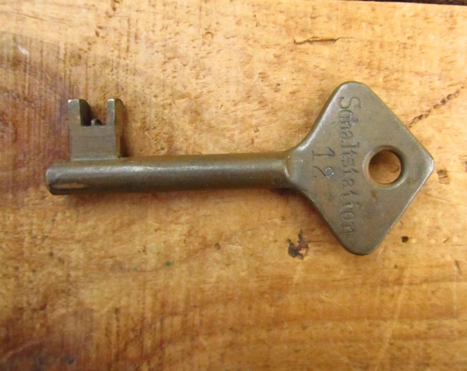 Vintage Antique German Transformer Station Utility Key - Cool Skeleton ...