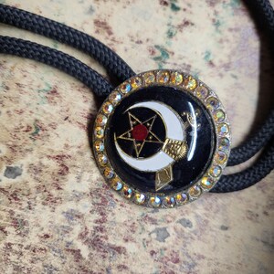 Shriners Symbol Masonic Scimitar Sword Crescent Red Black White Bolo ...