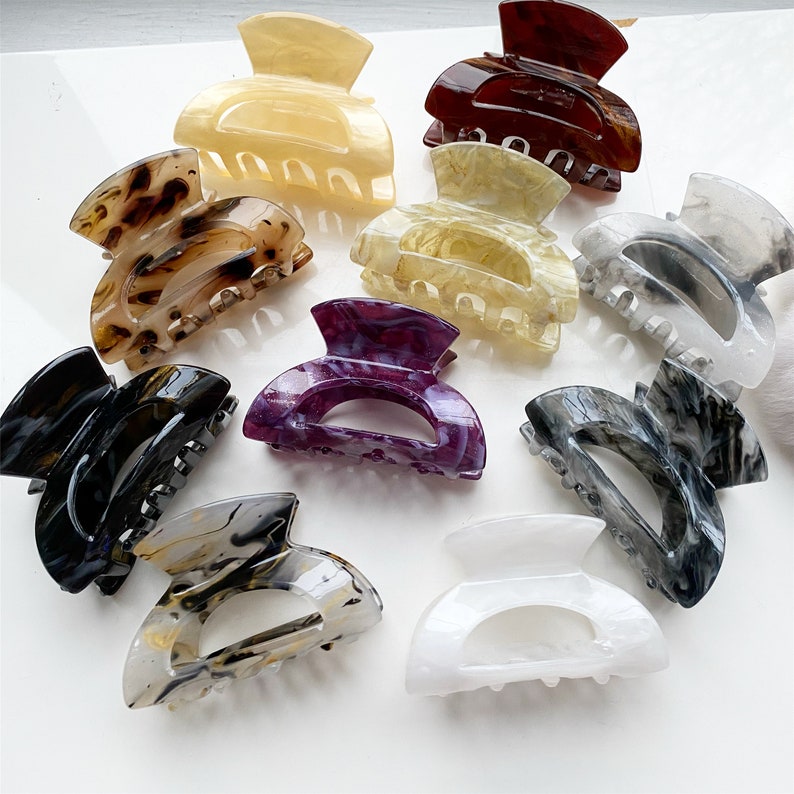 Medium Claw Clips Marbled Medium Hair Claw Clips Christmas - Etsy UK