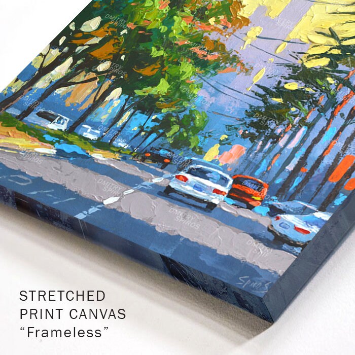 Amber Evening, Cityscape Wall Art, Modern Cityscape Wall Art for ...