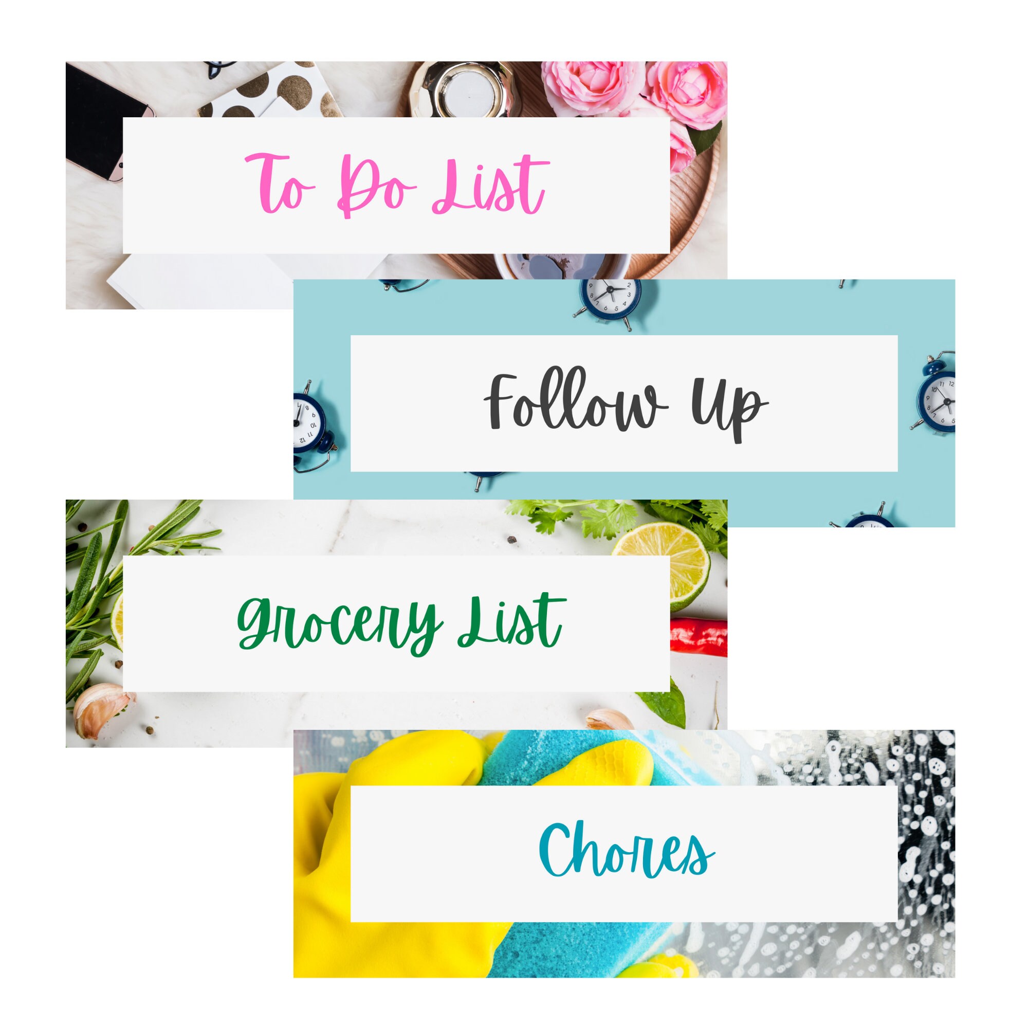 Google Keep Header Images - Family Week Pack - Apricot Font - Etsy