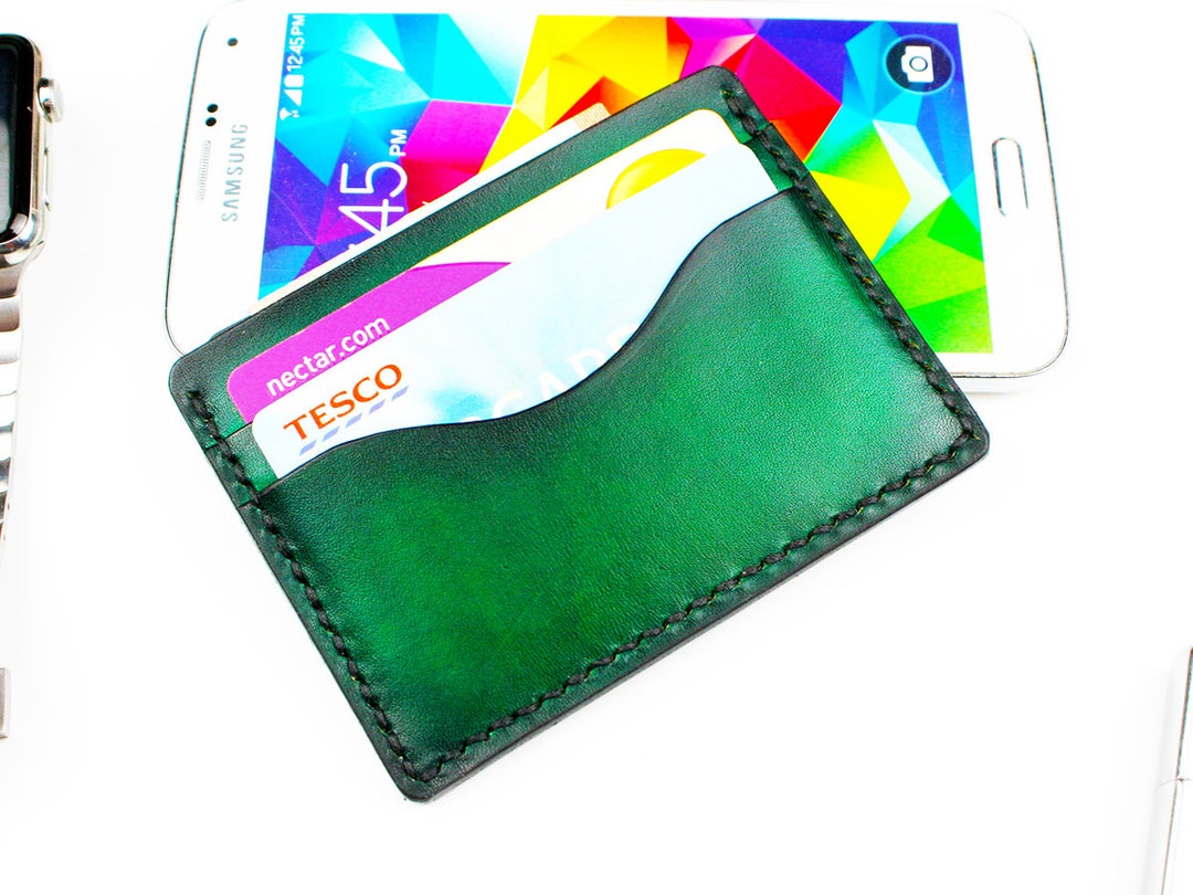 Handmade Front Pocket Wallet, Slim Card Holder Wallet, Free Add ...
