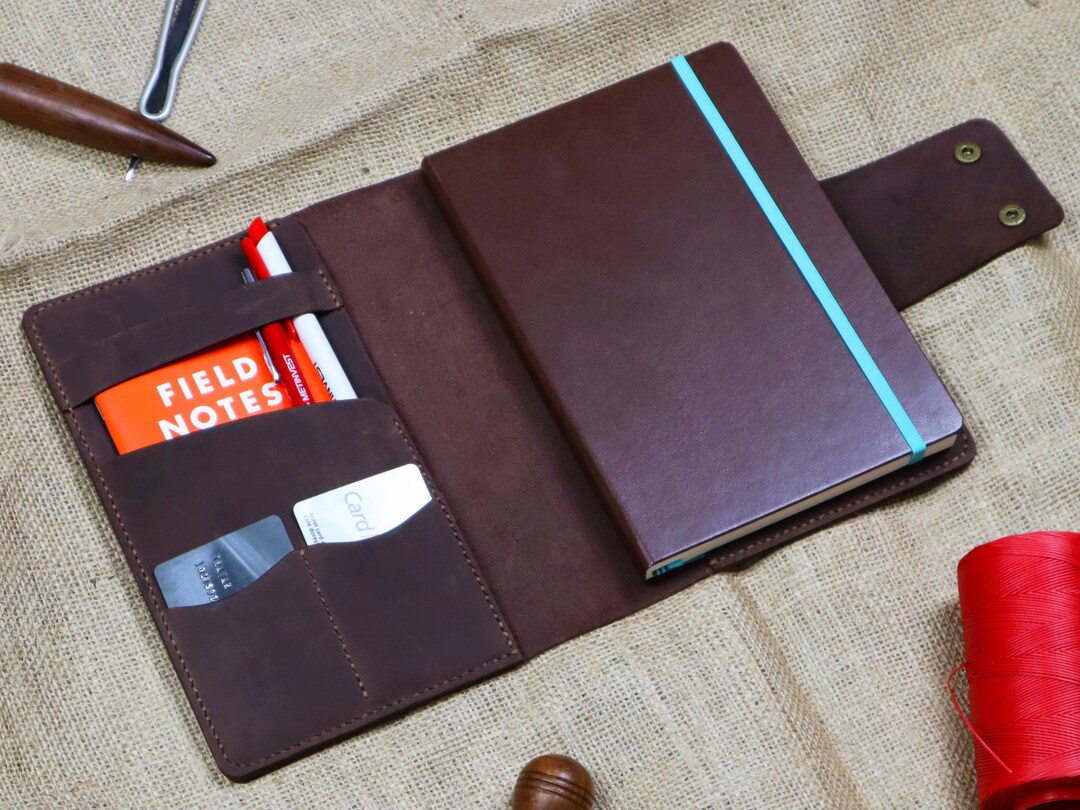 Personalized Leuchtturm 1917 Notebook Cover, Leather Cover for A5 ...