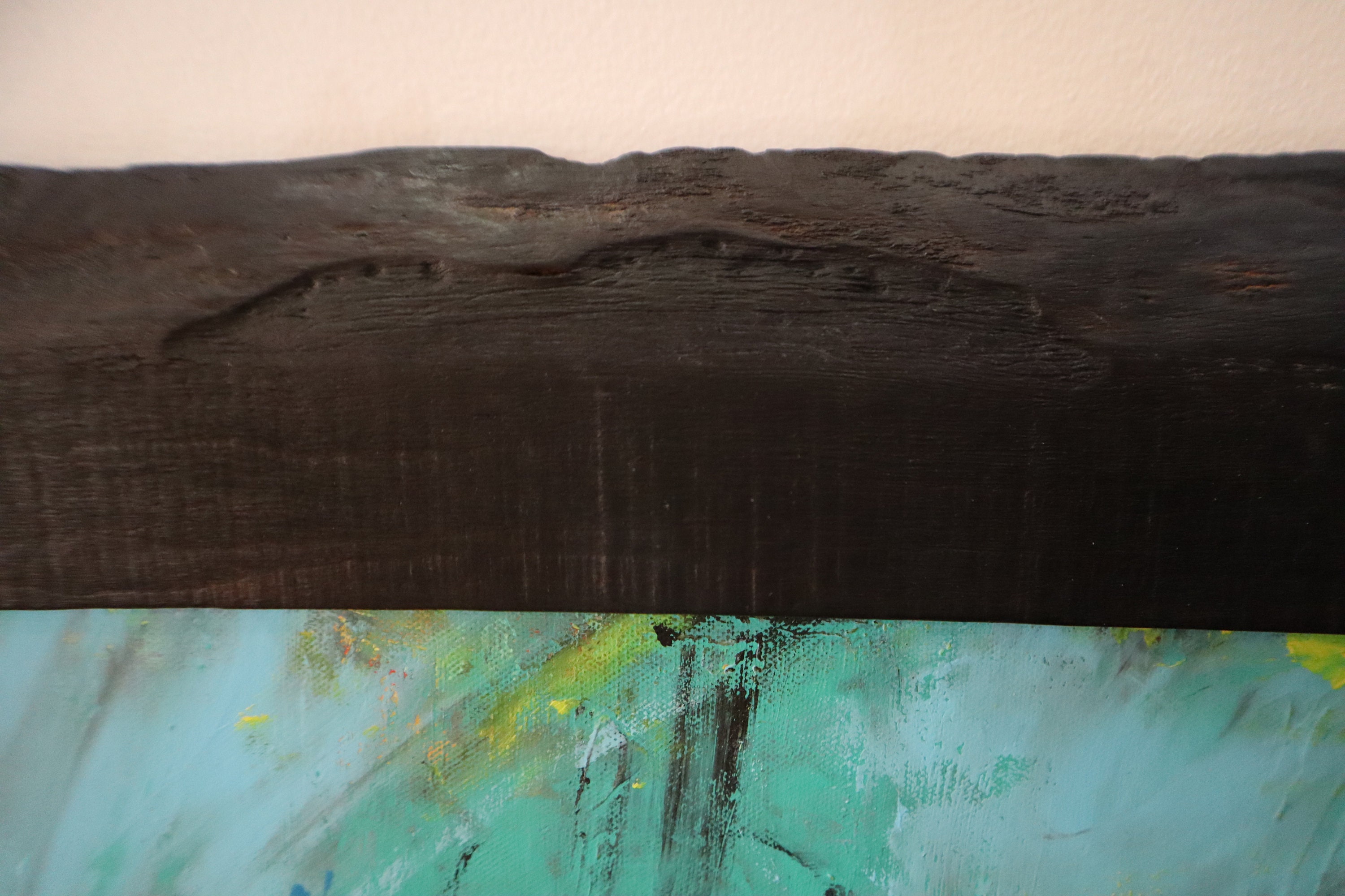 Custom Artist-crafted Live-edge Frame - for Art on Canvas or Board - Etsy