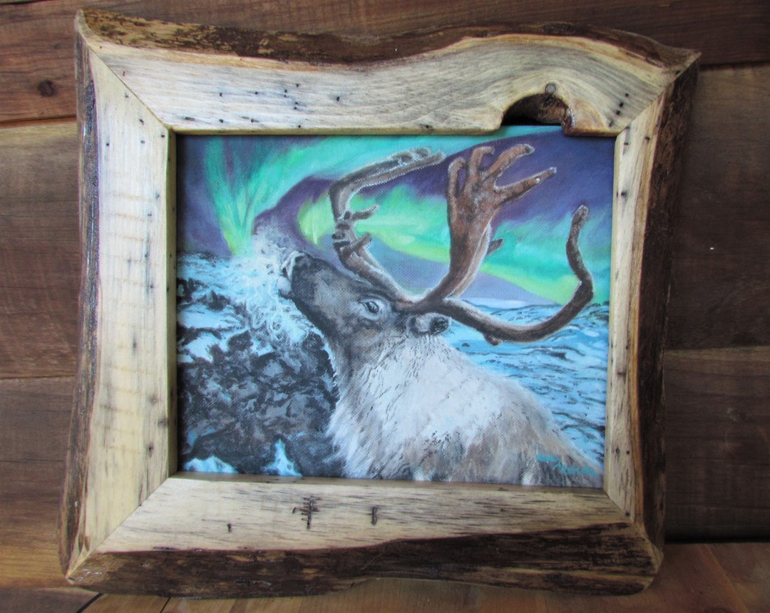 Custom Artist-crafted Live-edge Frame - for Art on Canvas or Board - Etsy