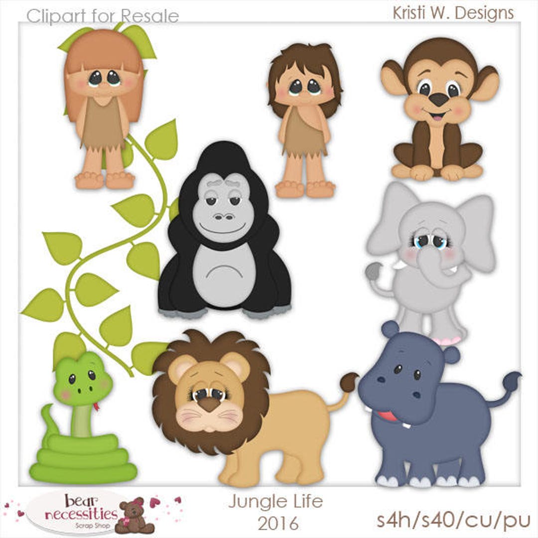 Jungle Clipart - Classroom Clipart - Teacher Clipart - Animal Clipart ...