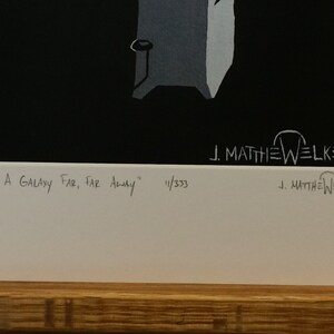 11x14 Limited Edition Hand Signed MATTED PRINT kylo in A Galaxy Far, Far Away Star Wars the ...