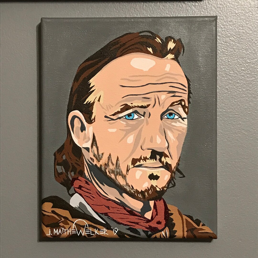 8x10 ORIGINAL bronn's Game Game of Thrones Acrylic Pop Art Painting ...